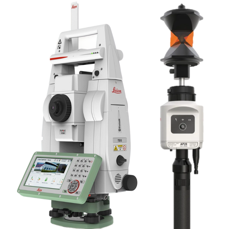 Estación total Leica Captivate TS13 5'' R500 con Autopole AP20 H - L2 ...